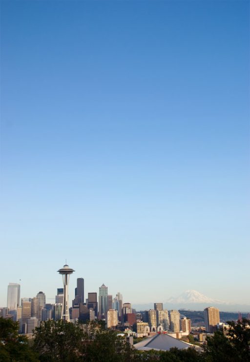 Seattle Skyline Revisited : Clear Skies - Light And Matter