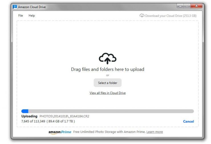 Amazon Cloud Storage: Unlimited Photo Backup, Free with Prime - Light ...