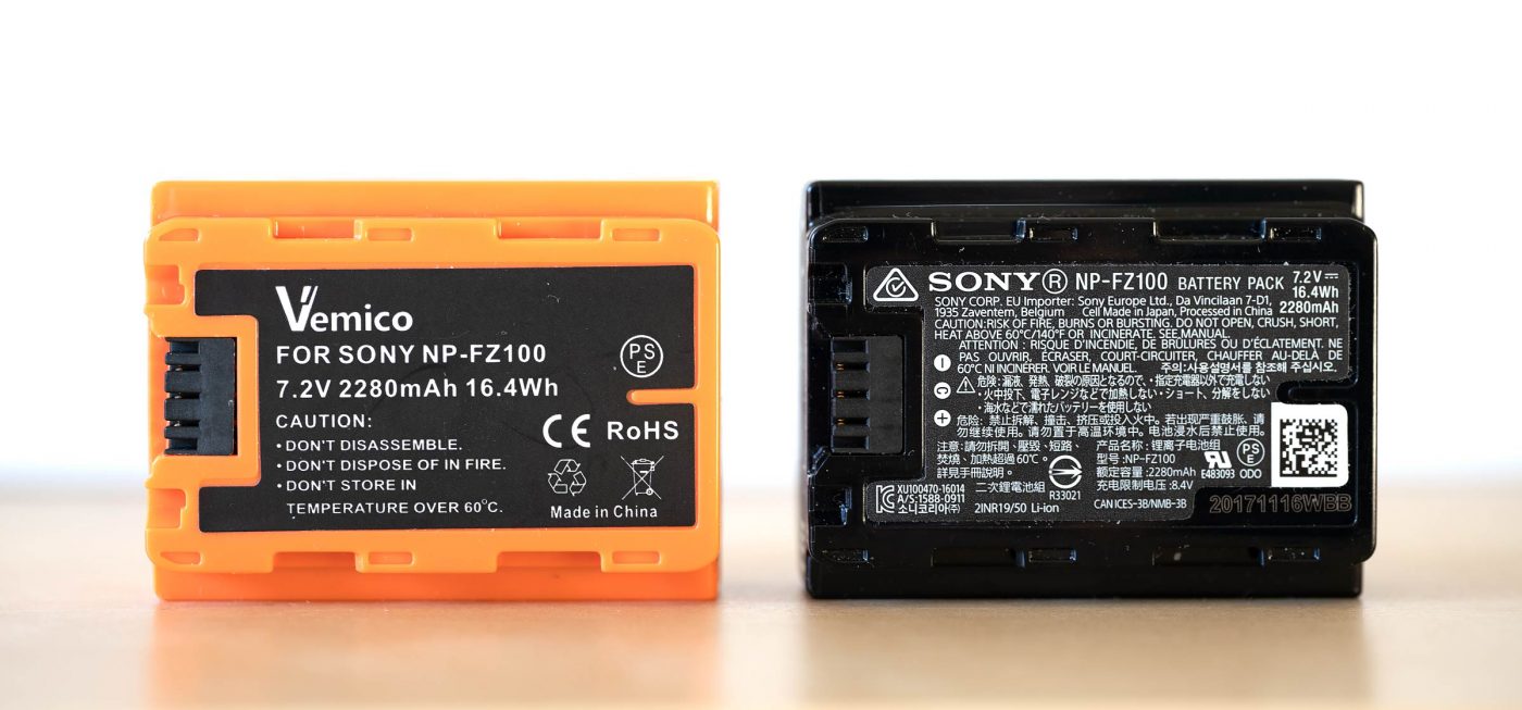 Review: Vemico NP-FZ100 Replacement Battery for Sony Mirrorless Cameras ...