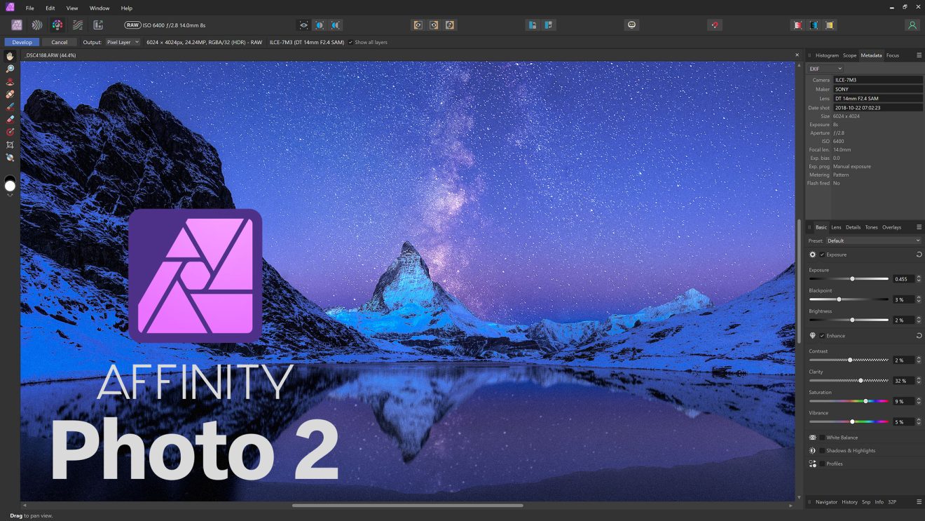 New Affinity V2 Apps Plus Light And Matter